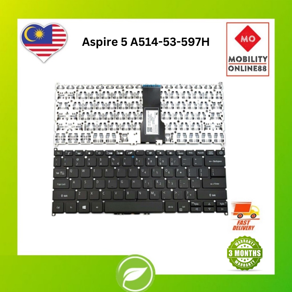 Acer Aspire 5 A514-53-597H Acer SF314-511 Laptop Keyboard | Shopee Malaysia