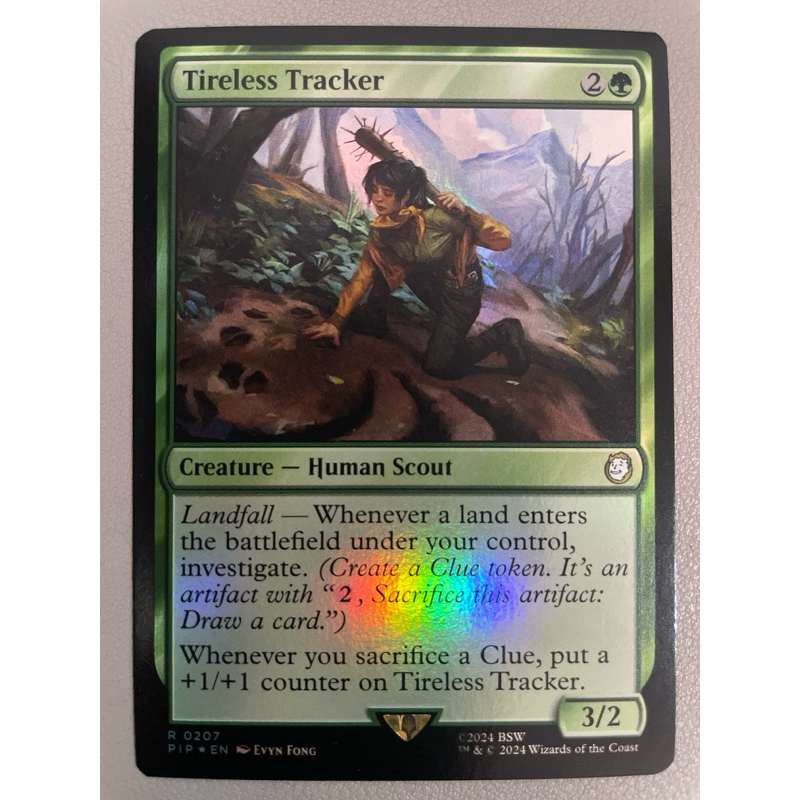MTG:Fallout (PIP) R0207 - Tireless Tracker (Foil) | Shopee Malaysia