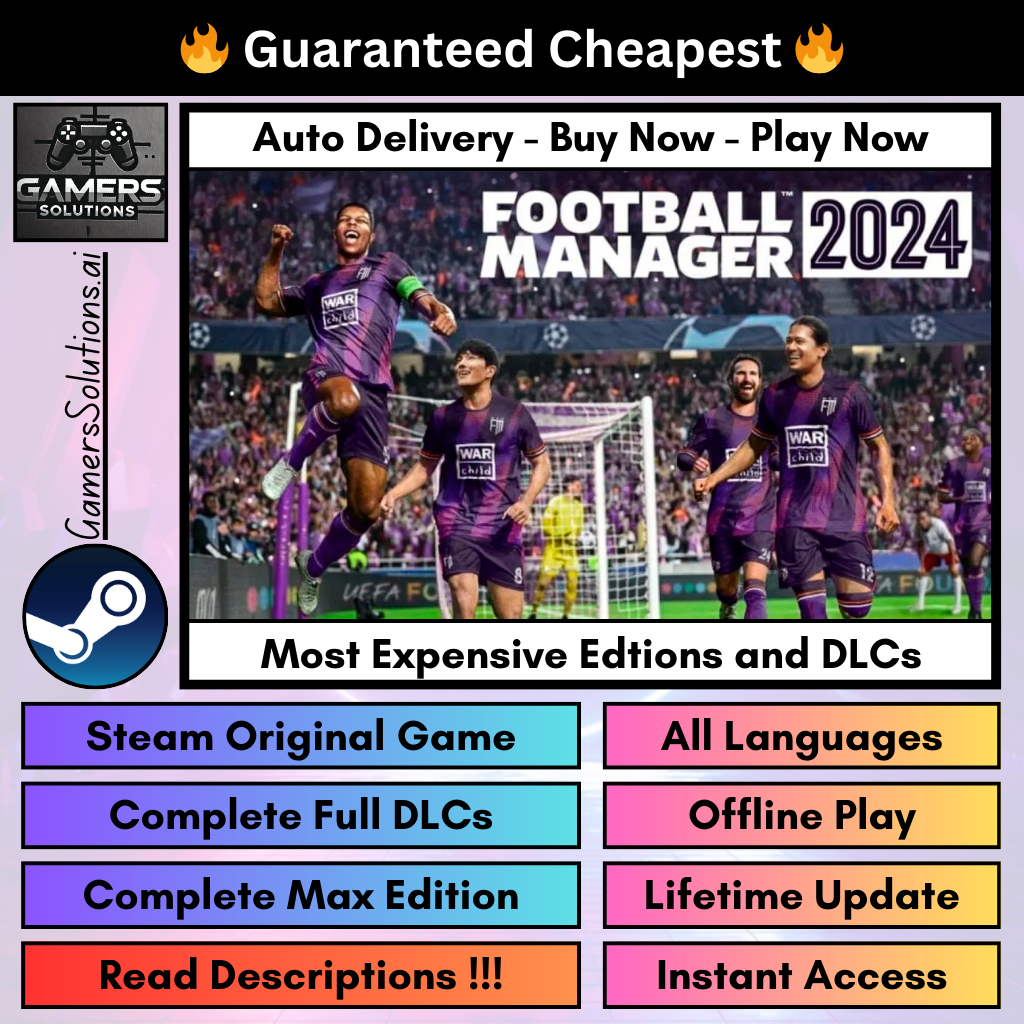 Football Manager 2024 [Auto Delivery] Own Steam Account, Offline Mode ...