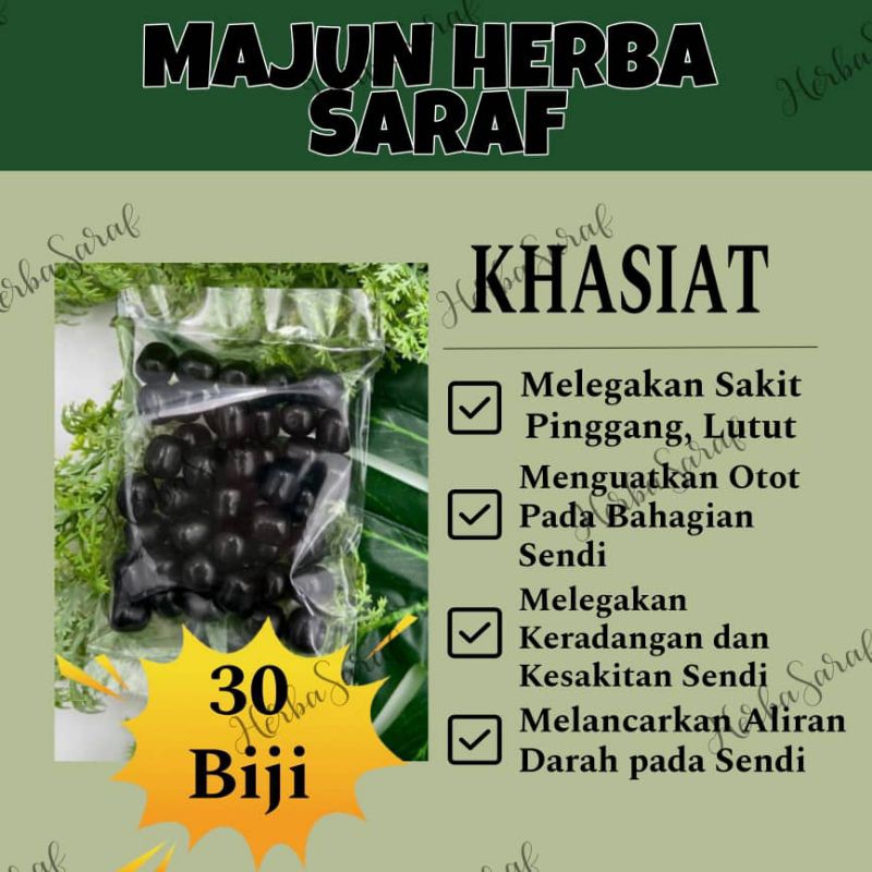 (30 pcs)Maajun Herba Saraf|Sakit Pinggang|Lutut|Sendi | Shopee Malaysia