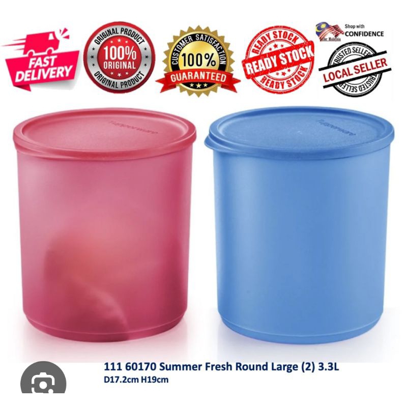 TUPPERWARE SUMMER FRESH LARGE SET 3.3L ( 1 PIECE) | Shopee Malaysia