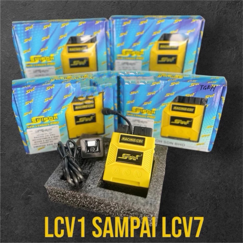 SWIPOH RACING LC135 V1-V7 RACING CDI PRO ADJUSTABLE 9 MAP MODE 8 ANTI ...