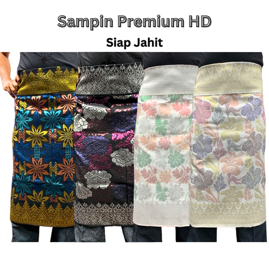 Sampin Exclusive Grade A Siap Jahit Terengganu Desgin Sampin Songket ...