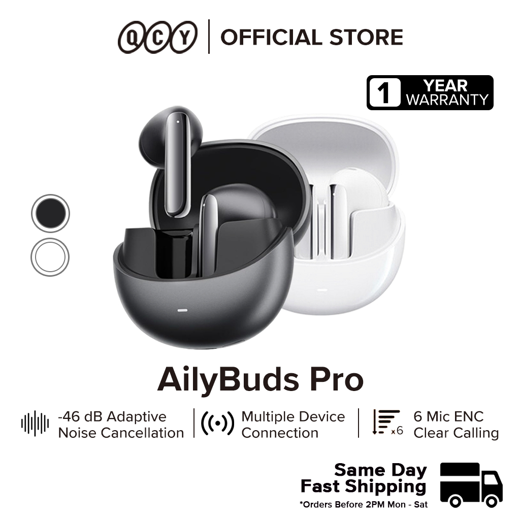Ecouteur Bluetooth Qcy HT10 Ailybuds Pro Adaptif ANC Hi-Res LDAC AI 6 ...
