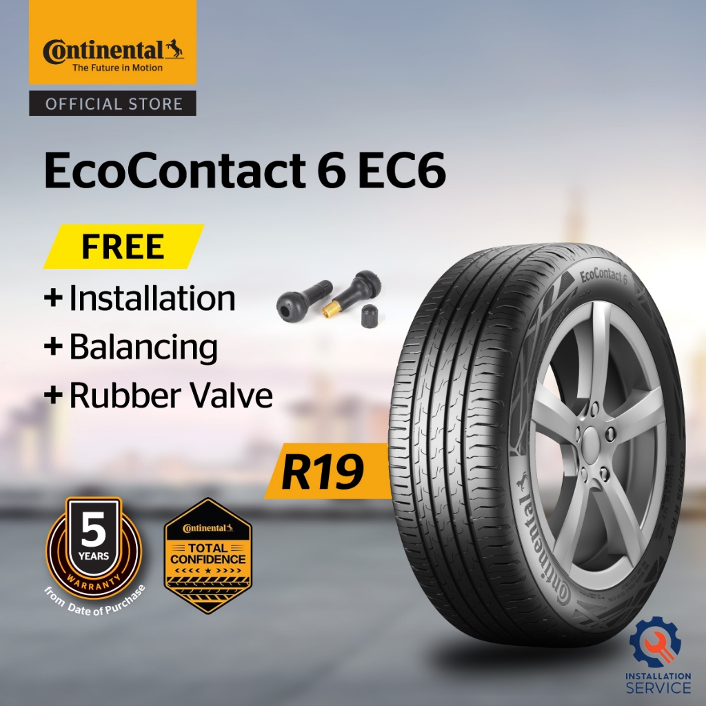 Continental EcoContact EC6 R19 235/50 255/45 VOL 235/50 MO (with installation) | Shopee Malaysia