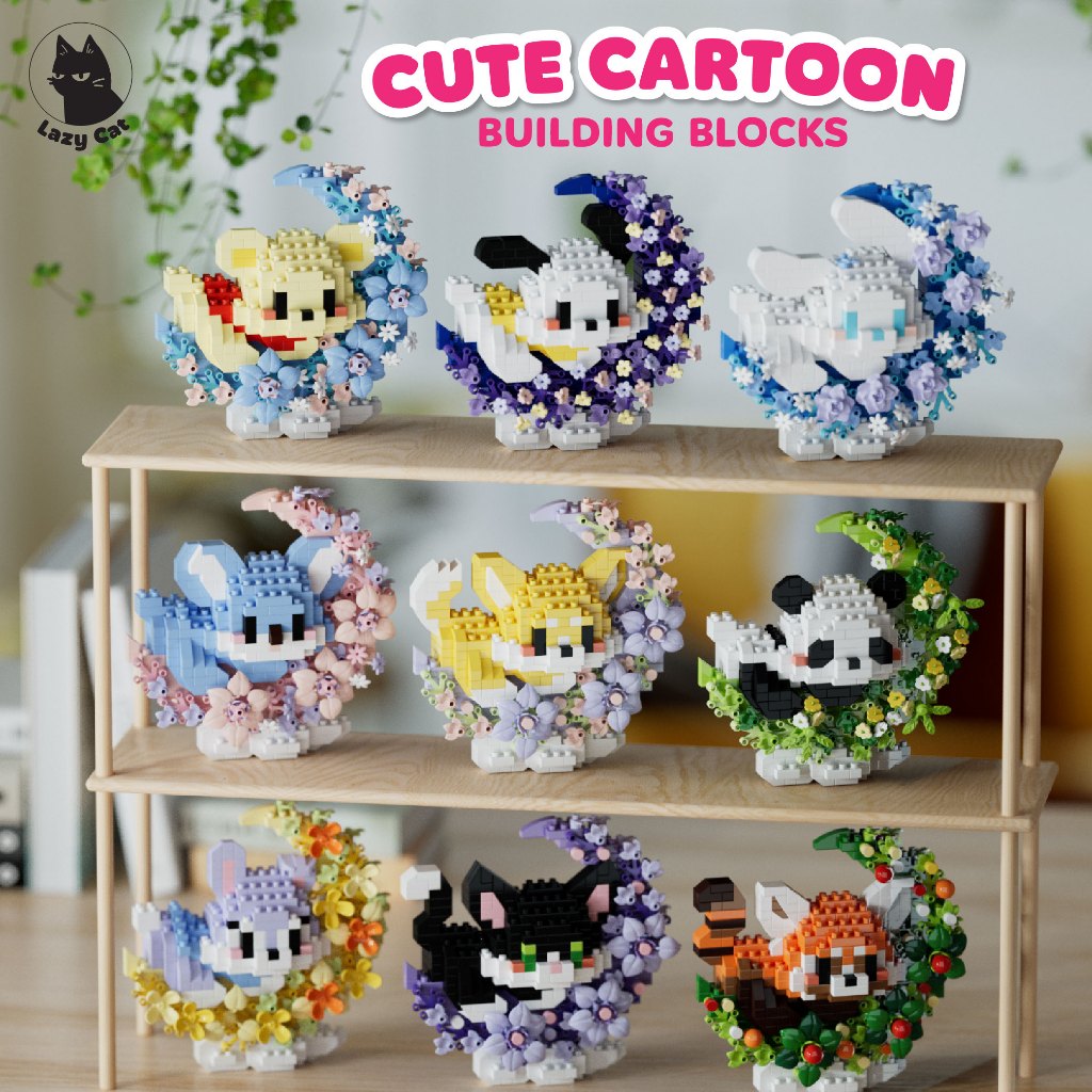 Mini Cute Animal Cartoon Nano Bricks Panda Building Block Kid Toys ...