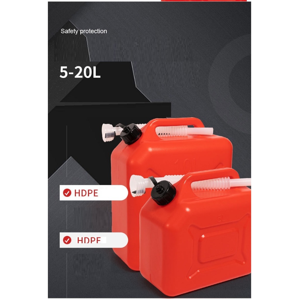 (5L/10L/20L) Portable Gasoline Barrel/Petrol Tank Gasoline/Tong Minyak Petrol Green | Shopee ...