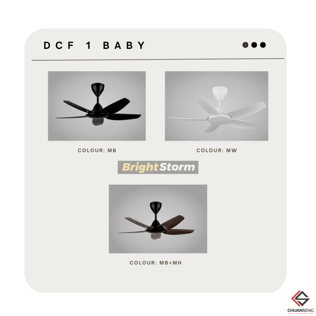 INOVO DCF1 BABY CEILING FAN (5 ABS BLADES) (16 SPEED REMOTE CONTROL ...