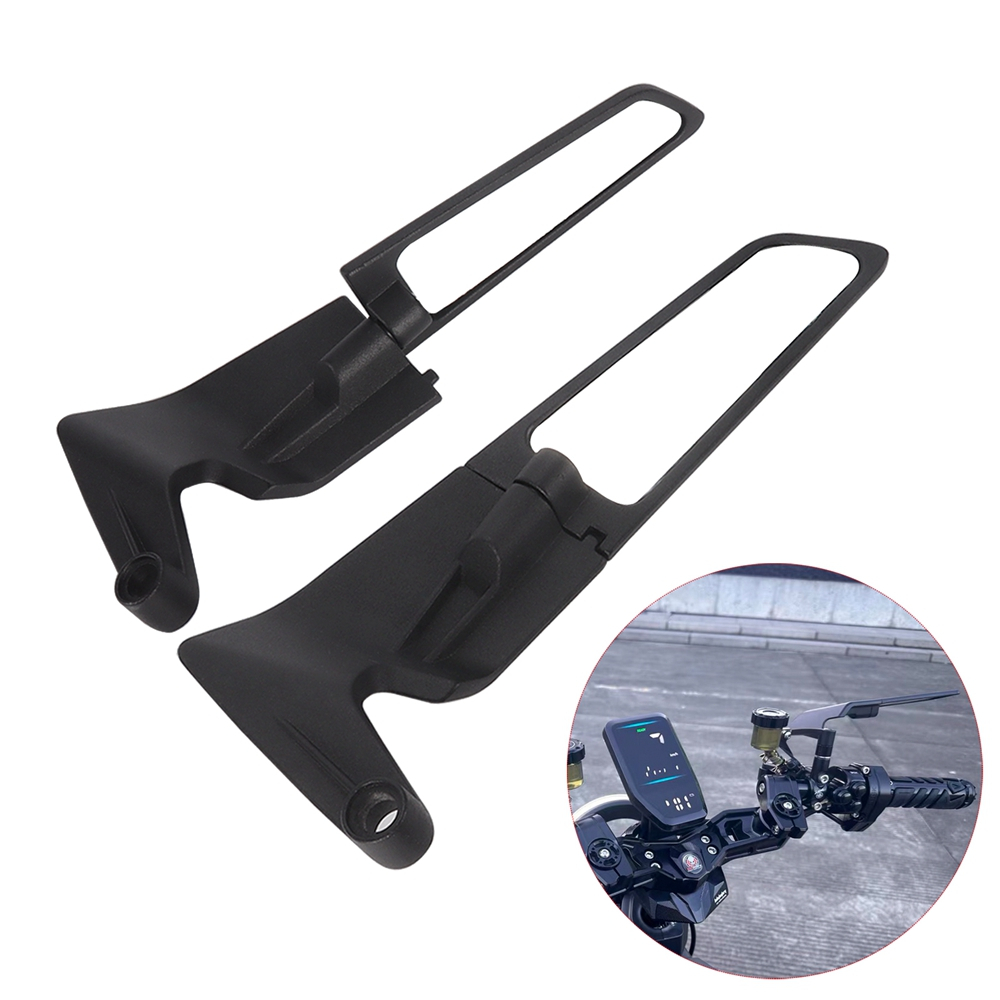 【2024 NEW】Motorcycle Side View Mirror Wing Tip Fixed Wind Wing Y15 LC ...