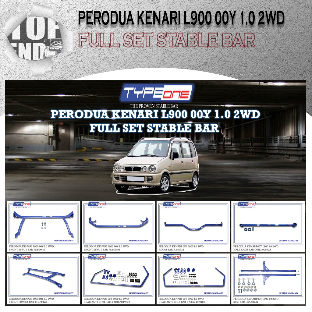 TYPE ONE 100% ORIGINAL PERODUA KENARI L900 00Y 1.0 2WD FULLSET STABLE ...