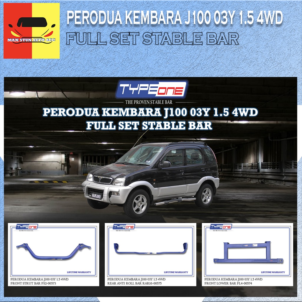 TYPE ONE 100% ORIGINAL PERODUA KEMBARA J100 03Y 1.5 4WD FULLSET STABLE ...