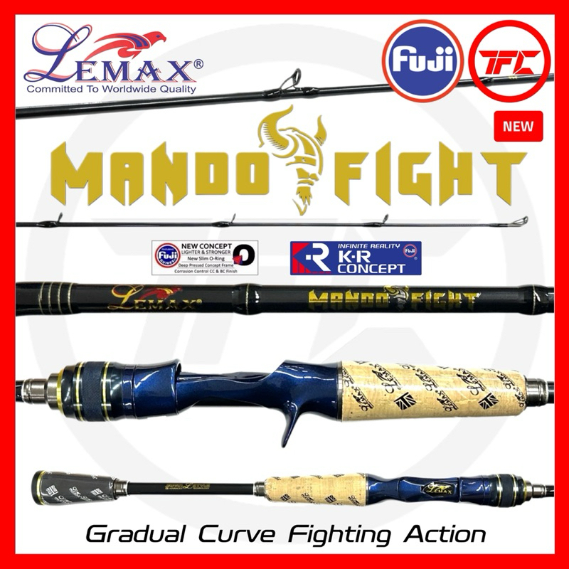 2025 New LEMAX MANDO FIGHT Fuji Baitcast & Spinning Fishing Rod BC ...