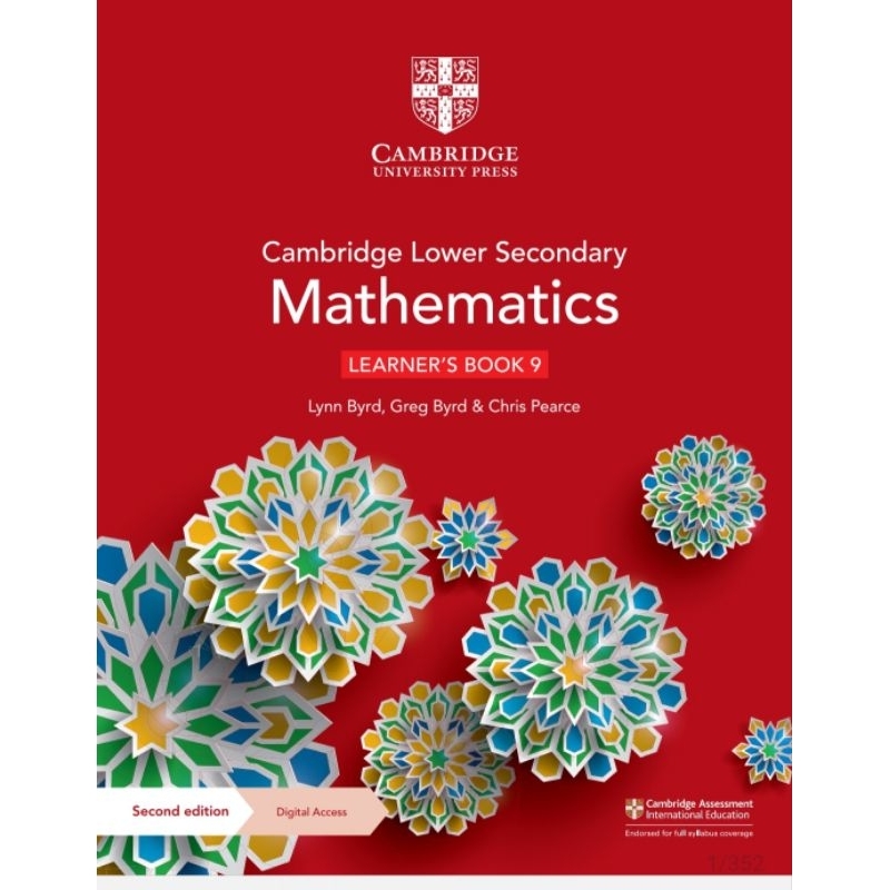 -1152- Cambridge Lower Secondary Mathematics Learners Book 9 with Digital Access, 2nd Edition ...