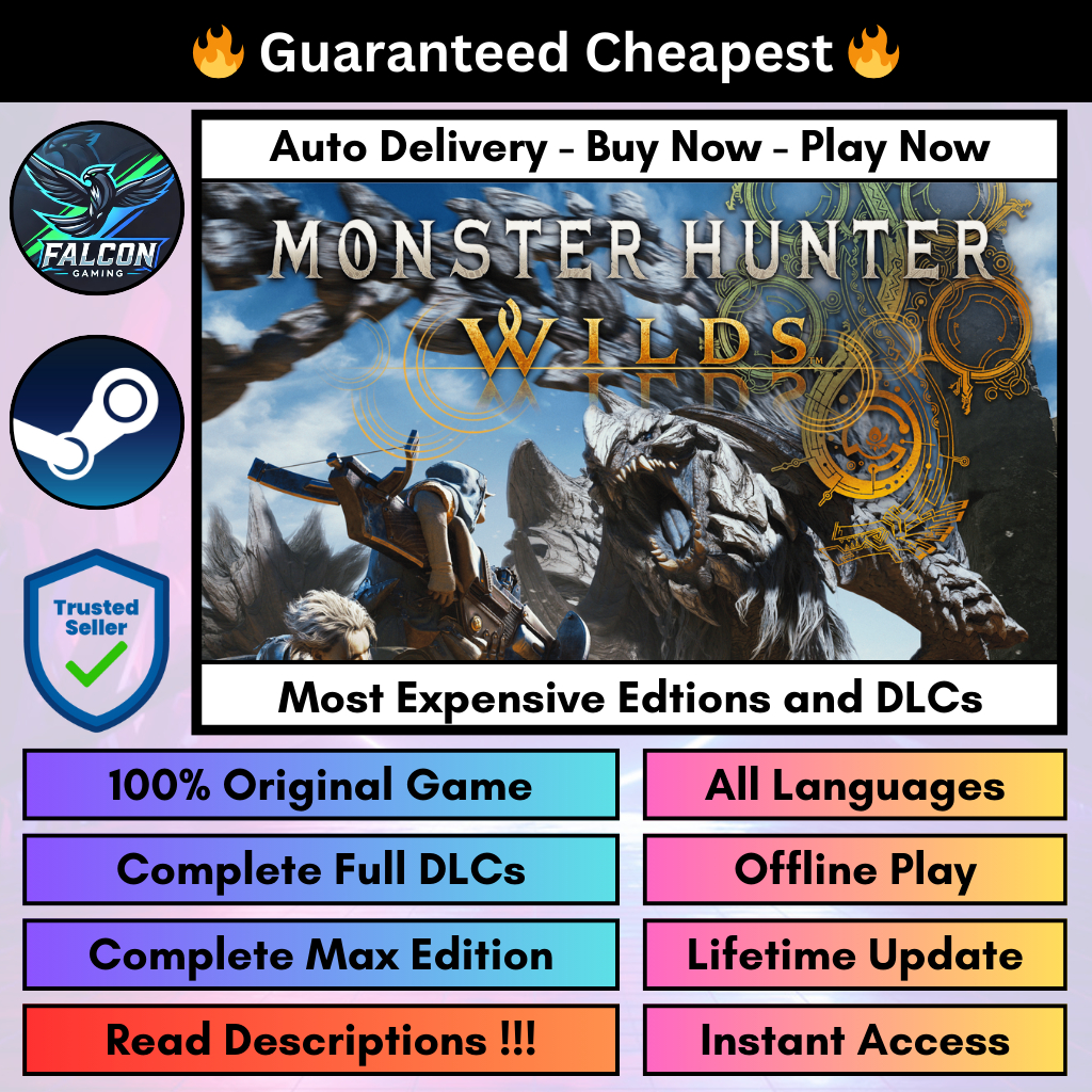 Monster Hunter Wilds Steam Premium Deluxe [Auto Delivery] [Full DLC ...