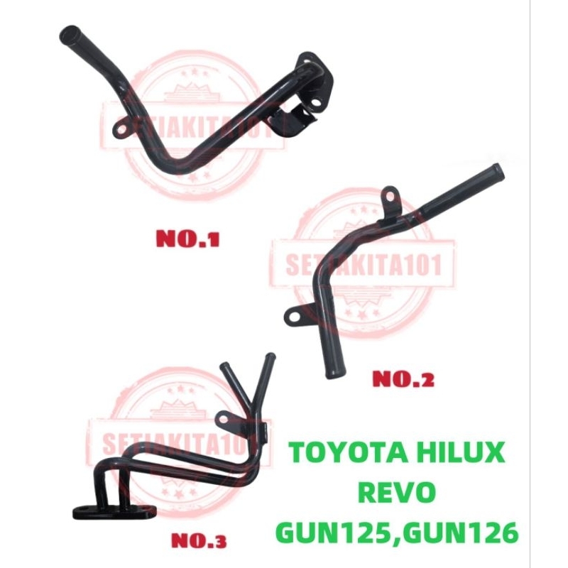 TOYOTA REVO GUN125 GUN126 HILUX WATER PUMP PIPE/TURBO PIPE/BY PASS PIPE ...