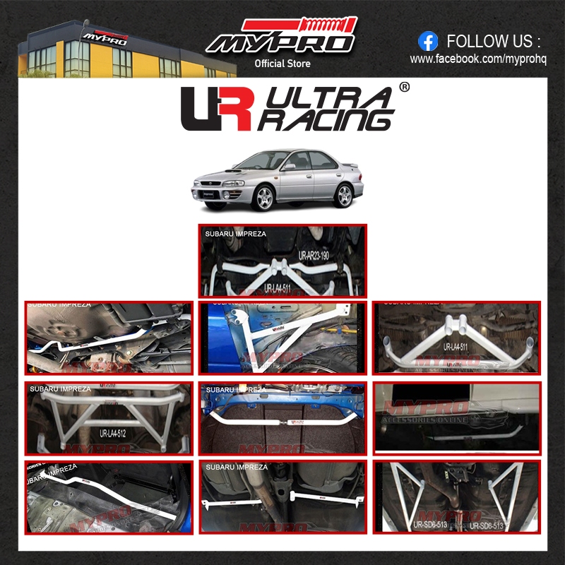 SUBARU IMPREZA (GC8) V.4 2.0T '92-'01 (4WD) - 100%Original Ultra Racing Bar | Shopee Malaysia