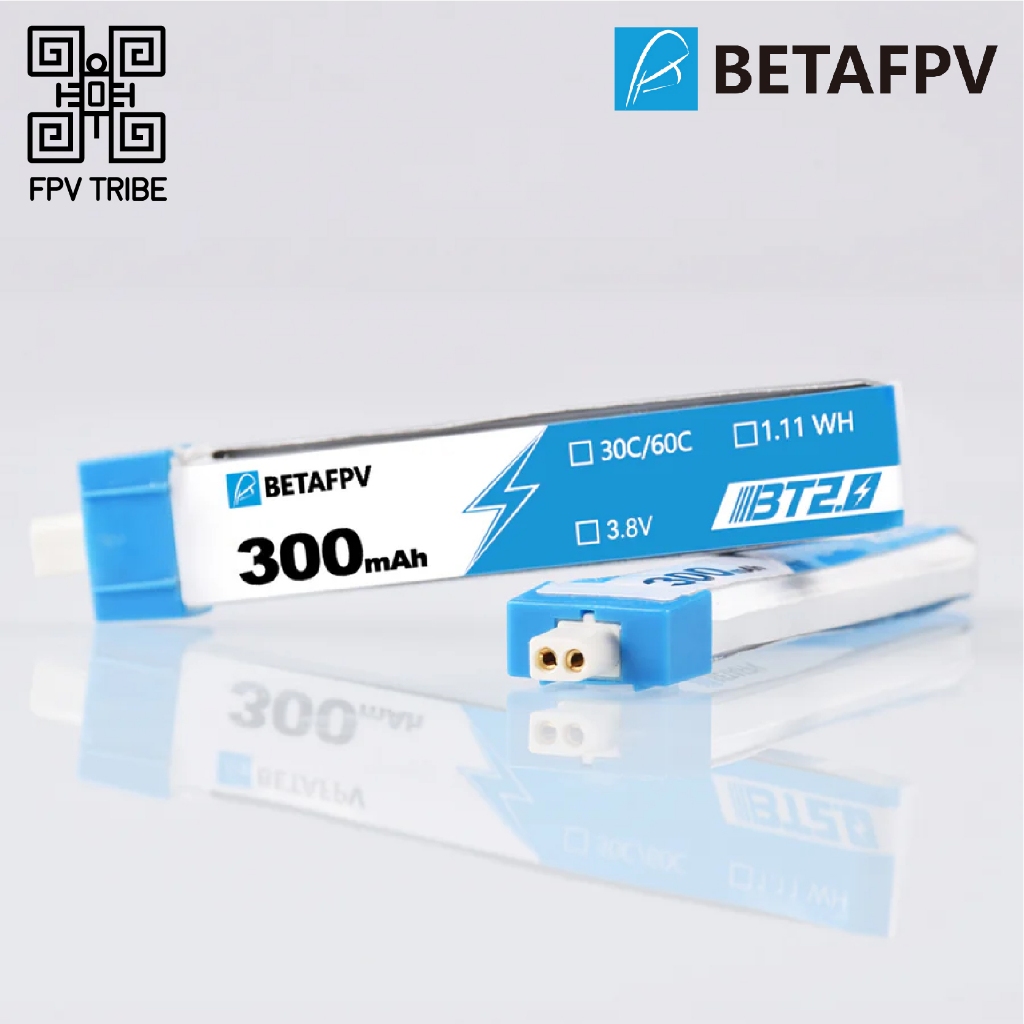 (1pcs) BetaFPV BT2.0 300mAh 1S 30C Battery for Cetus, Mobula 6, Air65 ...