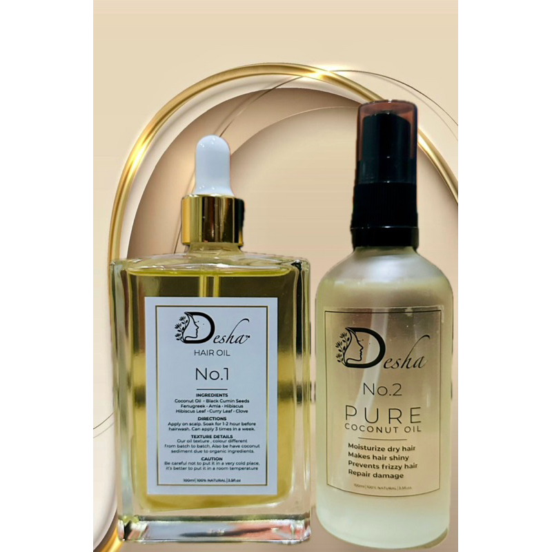 Desha Hair Oil Cocunut Combo Set | Shopee Malaysia