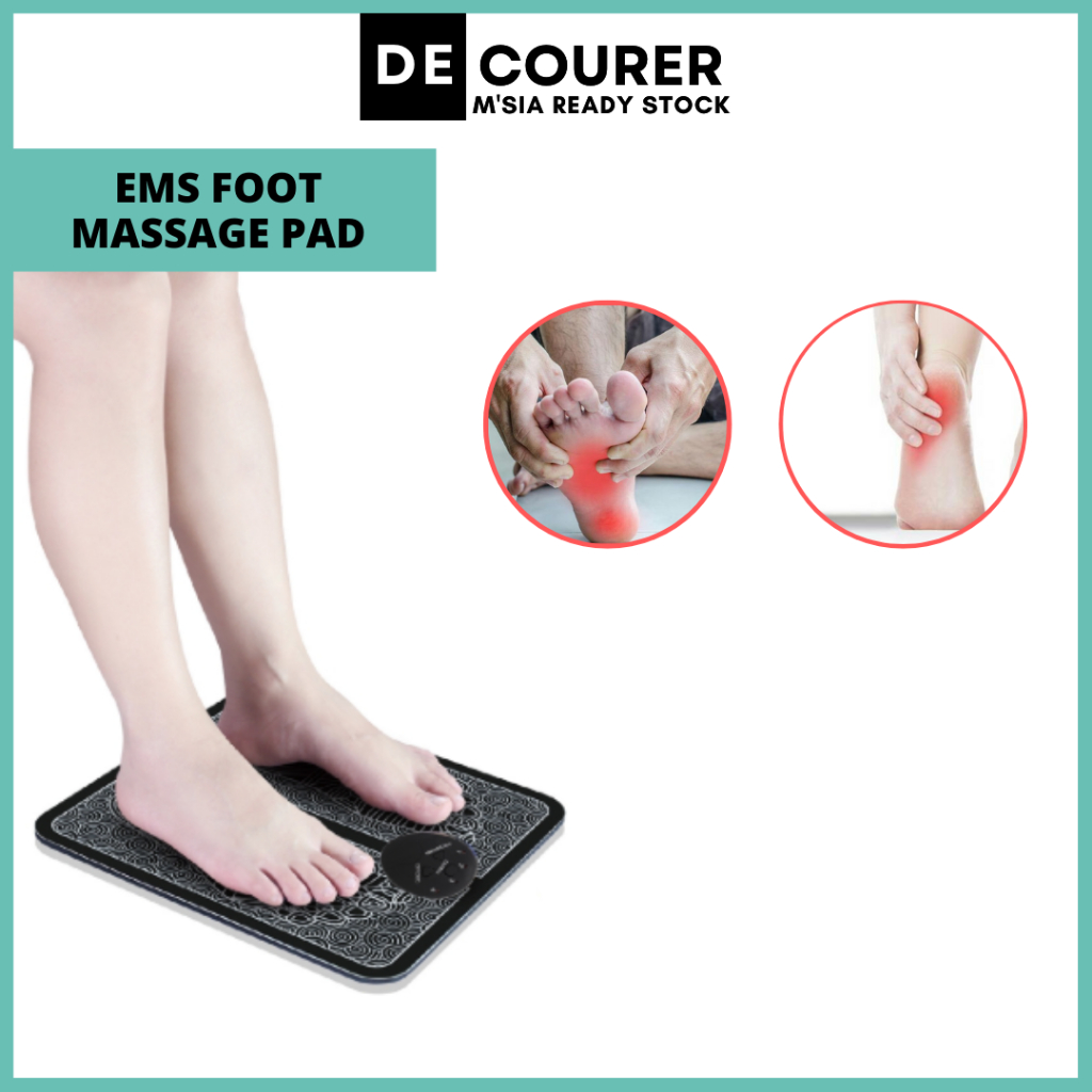 Pengurut Kaki EMS Foot Massage Pad Feet Simulator Patch Koyok Detox ...