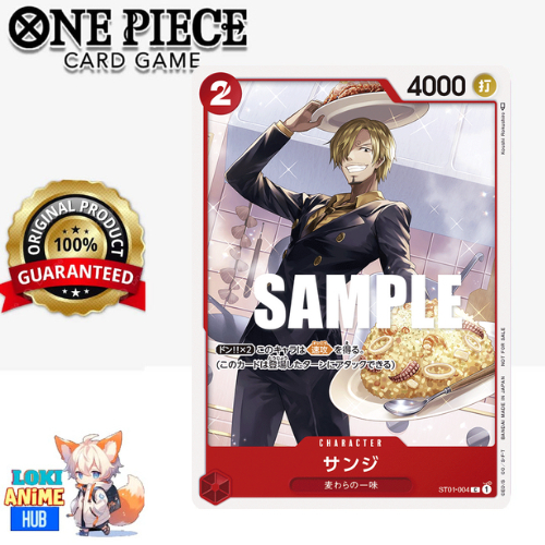 ORIGINAL Sanji AA Alt Art Character ST01-004 C optcg one piece card | Shopee Malaysia