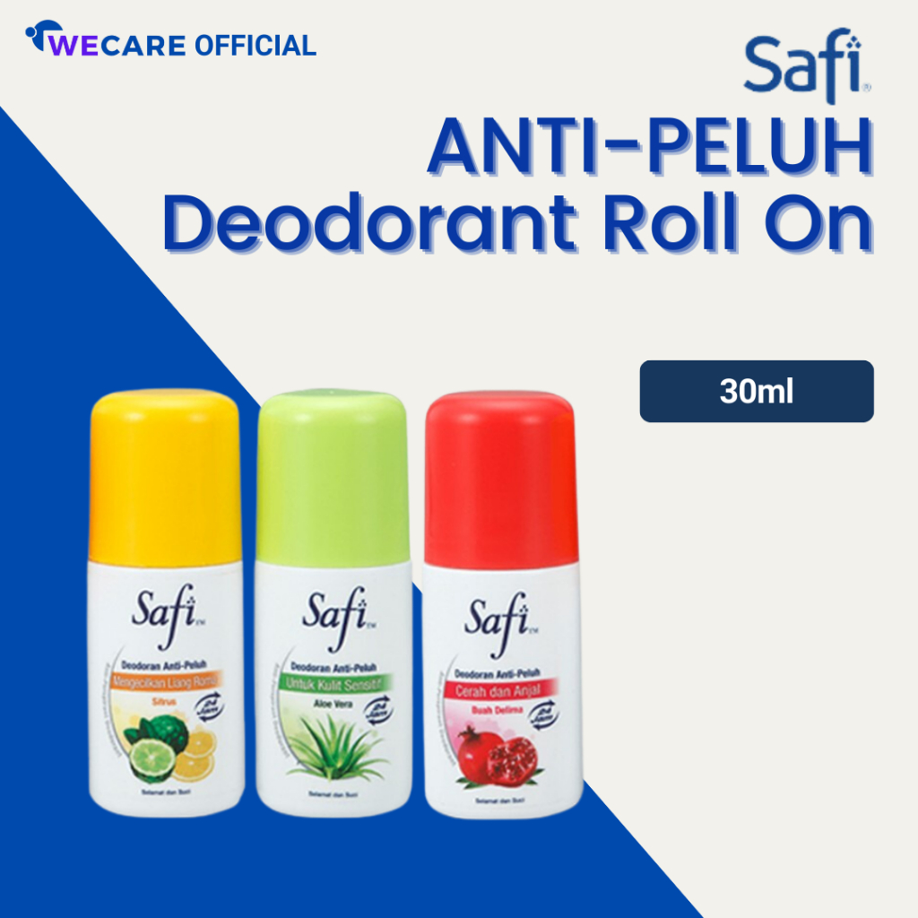 Safi Deodorant Anti Perspirant Anti-Peluh 24 Jam (30ml) - (Aloe Vera ...