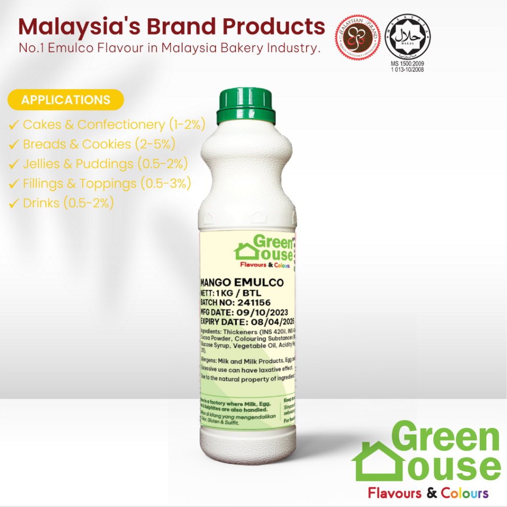 Mango Emulco Perisa Pewarna Makanan-1kg Mango Emulco Green House [HALAL ...