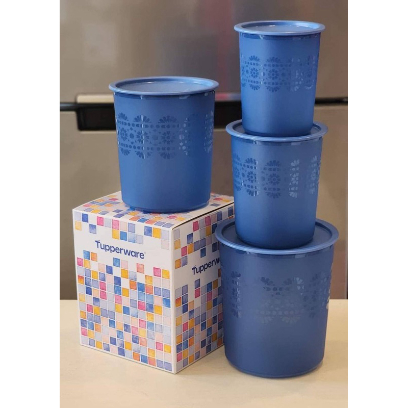 tupperware mosaic one touch canister set | Shopee Malaysia