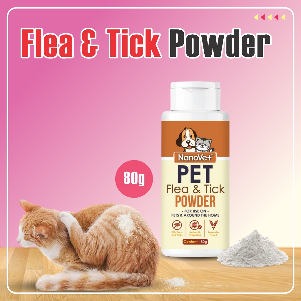 Nanovet® Pet Flea & Tick Powder (80gm) | Shopee Malaysia
