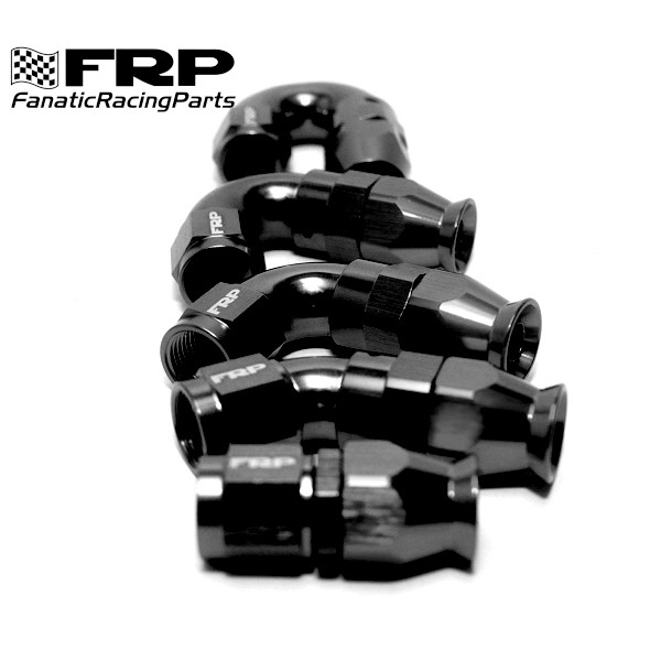 FRP Aluminium AN6 Black Fitting Teflon Coupling ST 45 90 120 180 PTFE ...