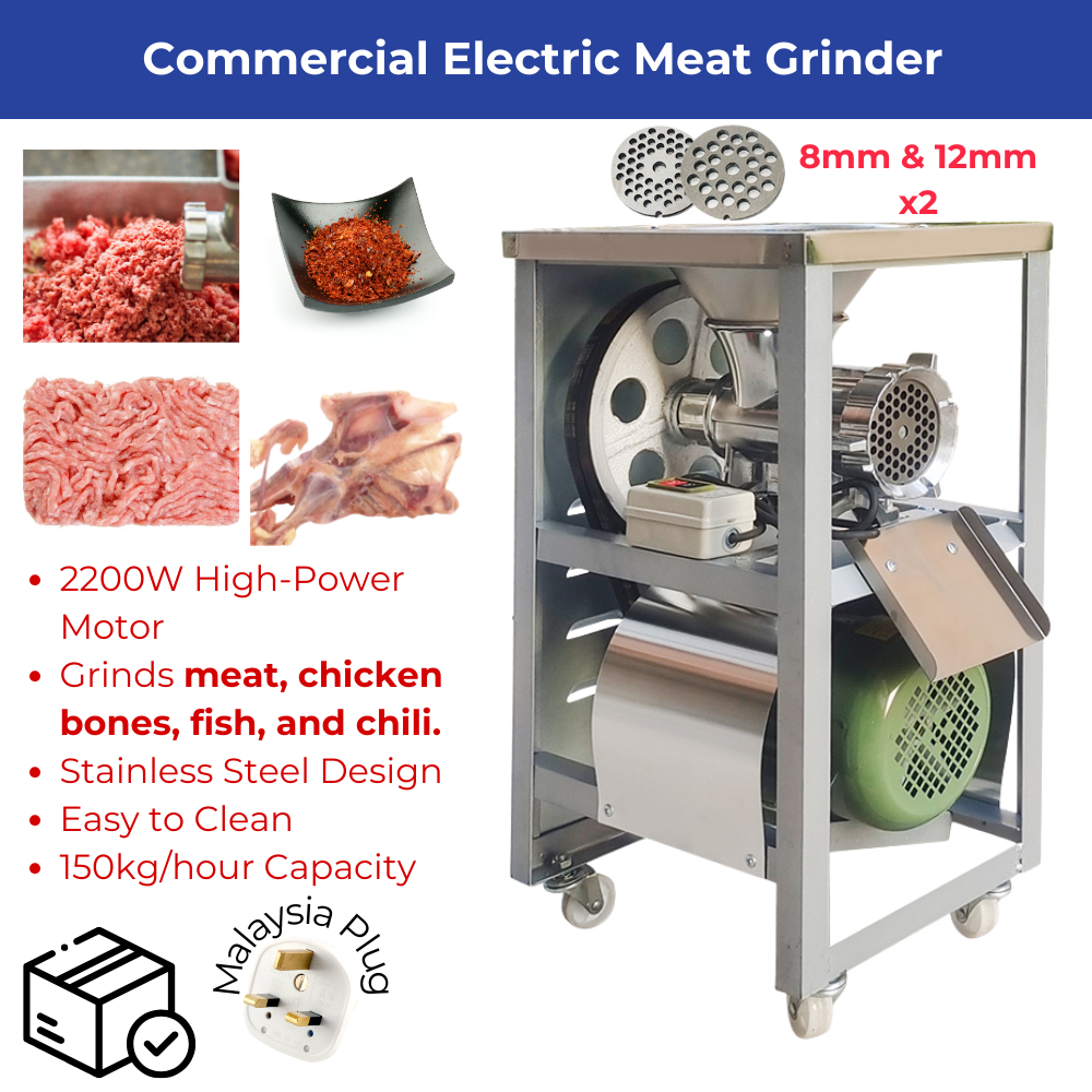 Commercial Electric Meat Grinder and Bone Crusher - Large Power Machine ...
