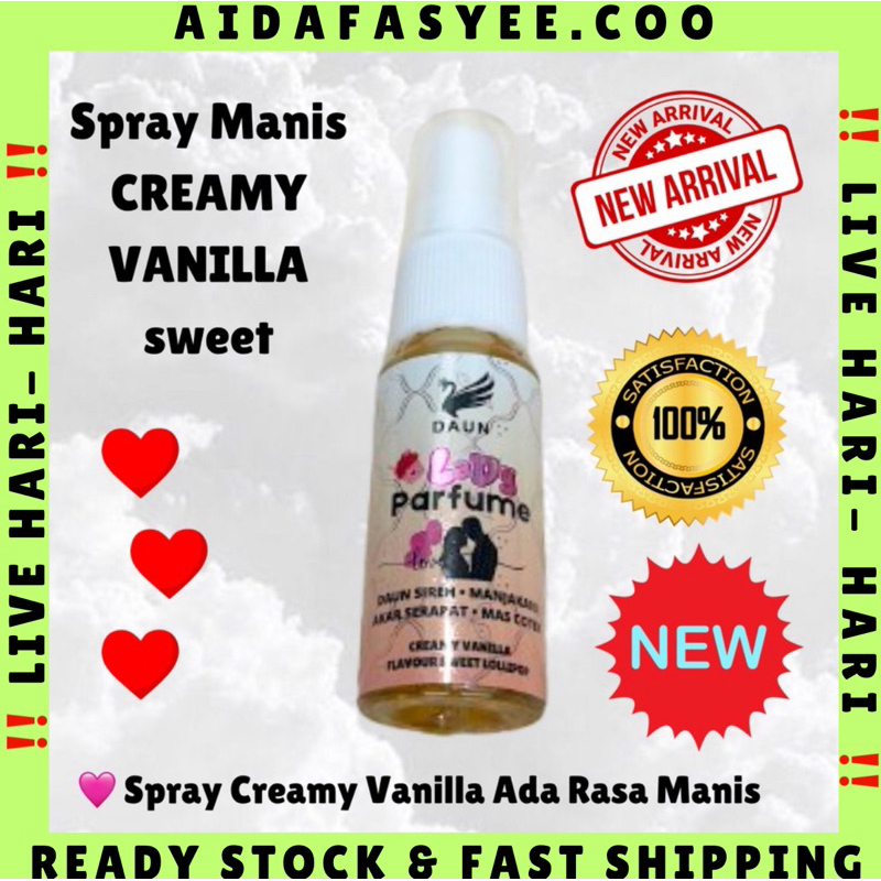 🔥NEW🔥SPRAY MANIS CREAMY VANILLA LIMITED | Shopee Malaysia