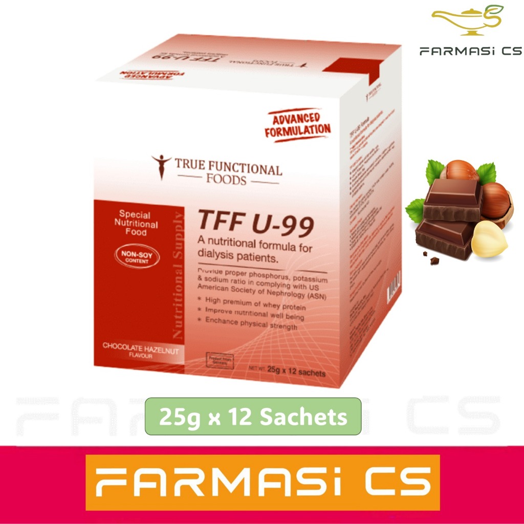 True Functional Foods TFF U-99 25g x 12 Sachets CHOCOLATE HAZELNUT ...