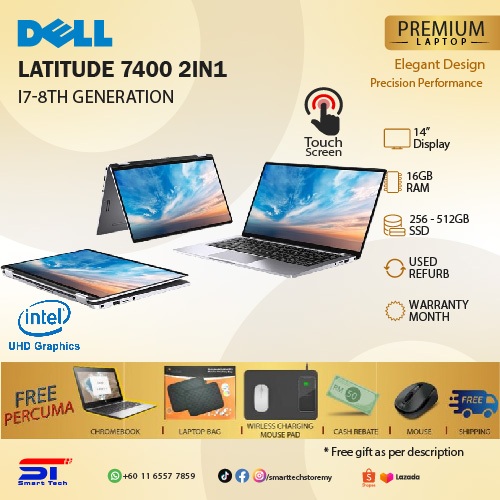 5⭐ 2-in-1 Premium Laptops | Dell 7200 7390 5300 | Yoga 370 X380 X390 ...