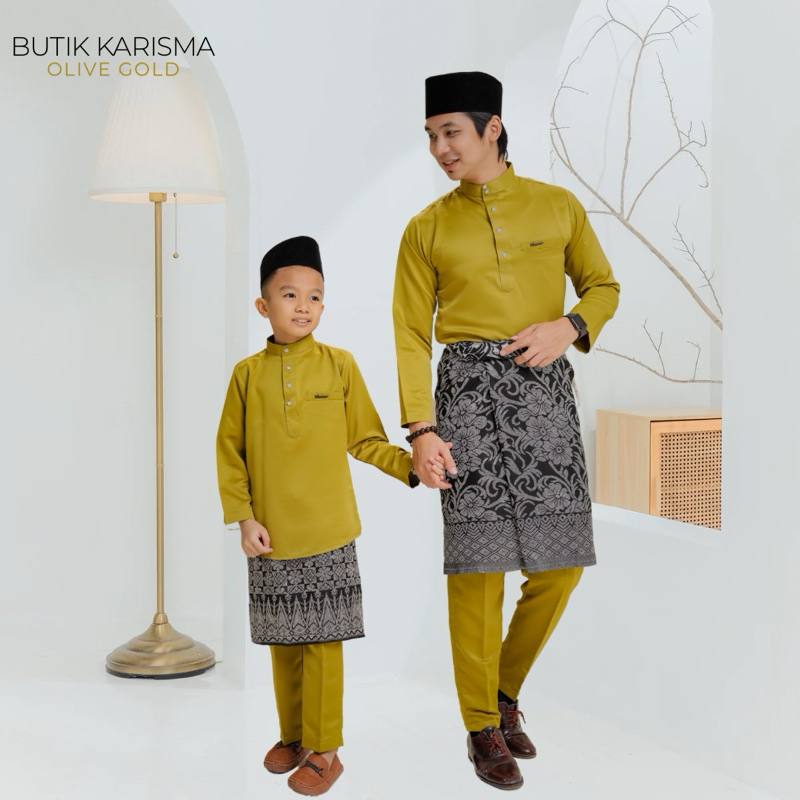[OLIVE GOLD] BAJU MELAYU SLIMFIT MODERN / BAJU MELAYU SLIMFIT RAYA 2025 ...