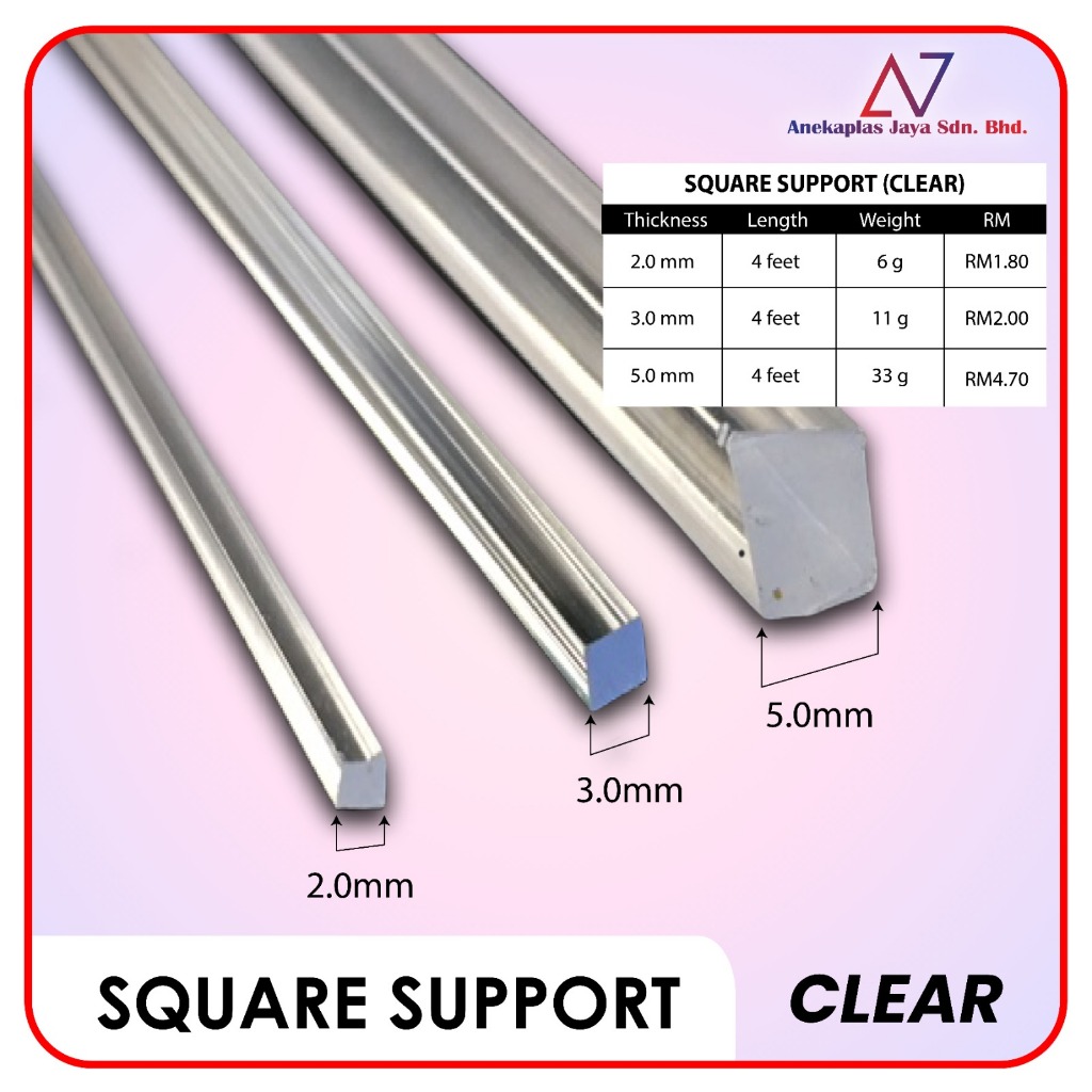 Square Support (Clear) | Shopee Malaysia