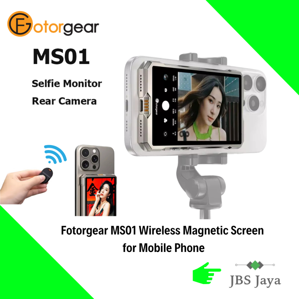 Fotorgear MS01 Magnetic Selfie Screen Phone Rear Camera Selfie Vlog ...