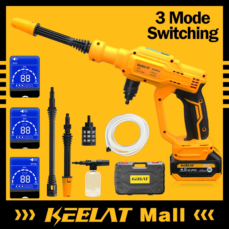 KEELAT Water Jet Cordless Water Jet High Pressure Water Jet Car Wash ...