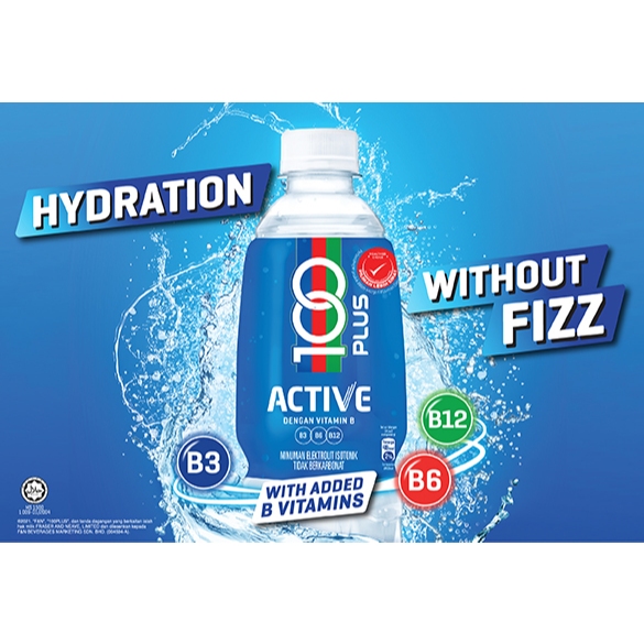 F&N 100 Plus Active With Vitamin B Original Isotonic Drink Tin Pack 300ml | Shopee Malaysia