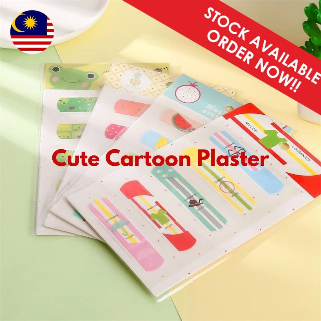 [READY STOCK] 5pcs Cute Cartoon waterproof bandage Plasters wound kids ...