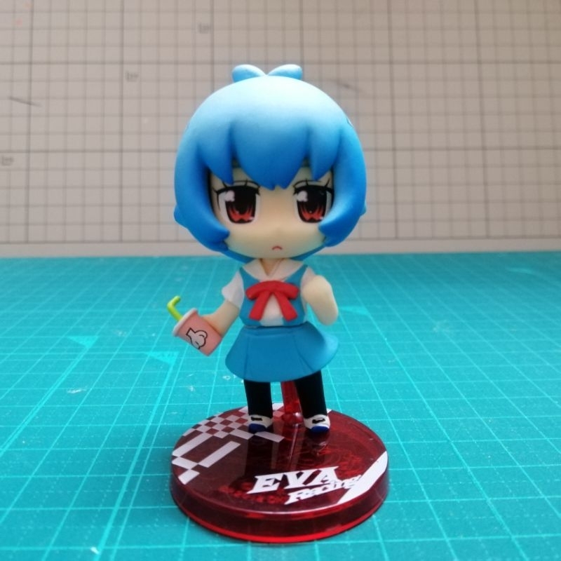 CLARENCE DISPLAY Rei Ayanami Petit Eva Figure school uniform Chibi ...