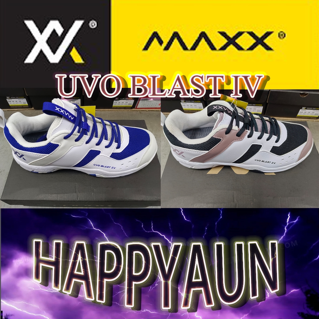MAXX Sport Shoes UVO BLAST IV - (White- Brown) | Shopee Malaysia