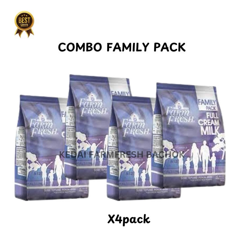 COMBO FAMILY PACK FULL CREAM POWDER 800G x4pack | Shopee Malaysia