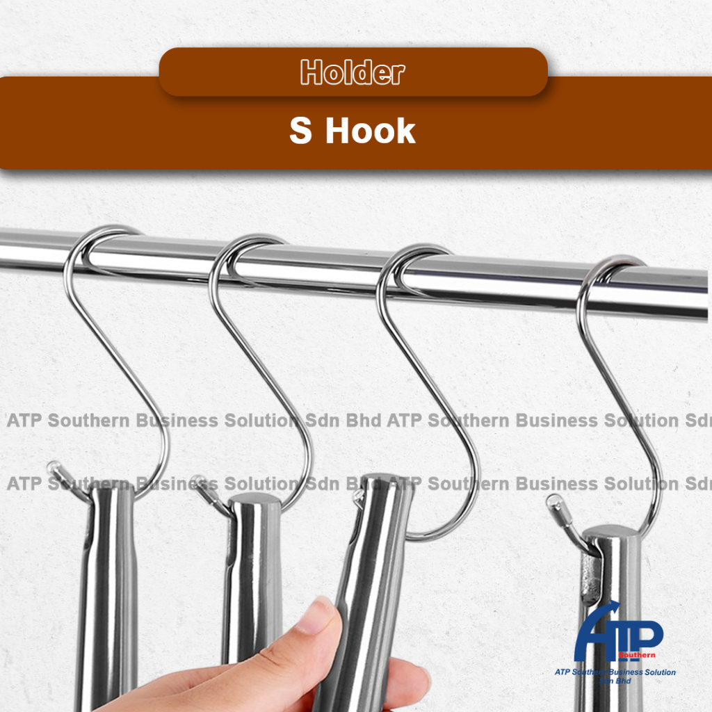 S Type Hook Solid Door Rear Hook Kitchen Hanging Sausage Bacon Metal Hook Daily S Hook Hanging ...