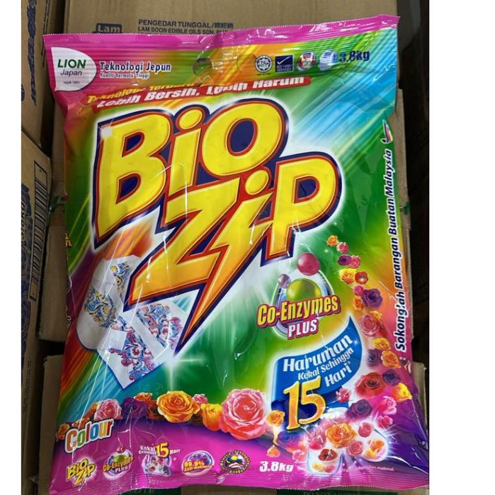 Bio Zip 3.8kg Colour Detergent Powder | Shopee Malaysia