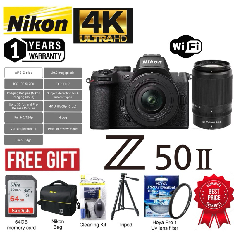 NIKON Z50 II Z50 MARK II Z50 II 16-50MM + 50-250MM NIKON Z50 II 18 ...