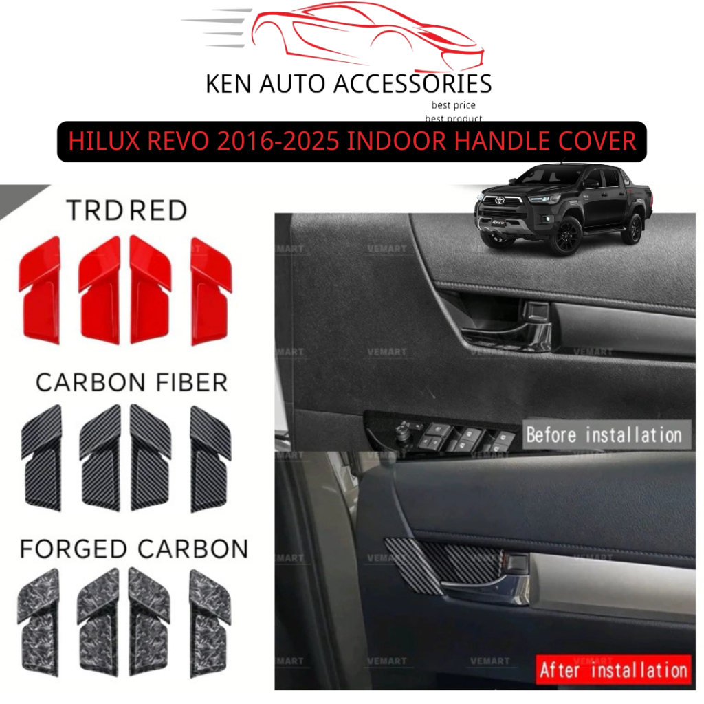 TOYOTA HILUX REVO ROCCO ROGUE TRD 2016-2025 INTERIOR INDOOR HANDLE ...
