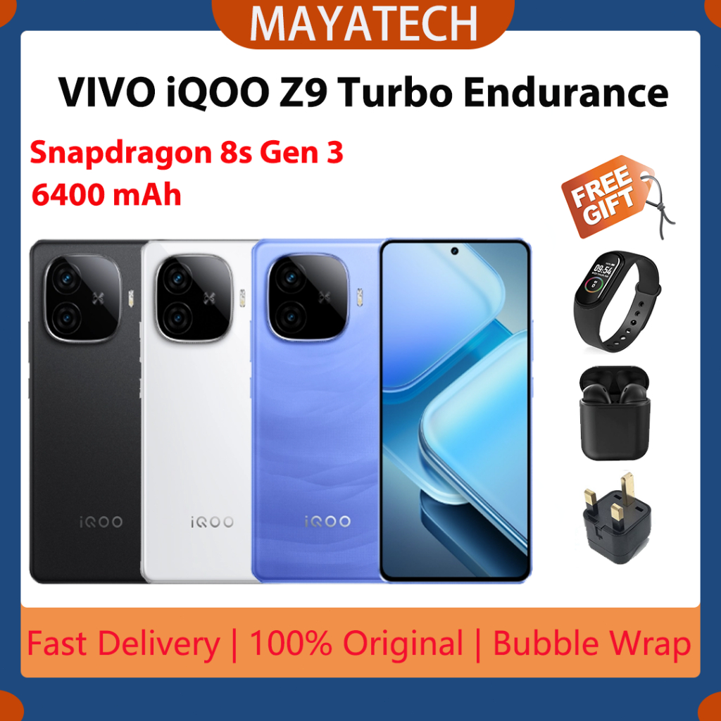 VIVO iQOO Z9 Turbo Endurance Snapdragon 8s Gen 3 6.78 inches 6400 mAh 80W wired 50+8MP NFC ...