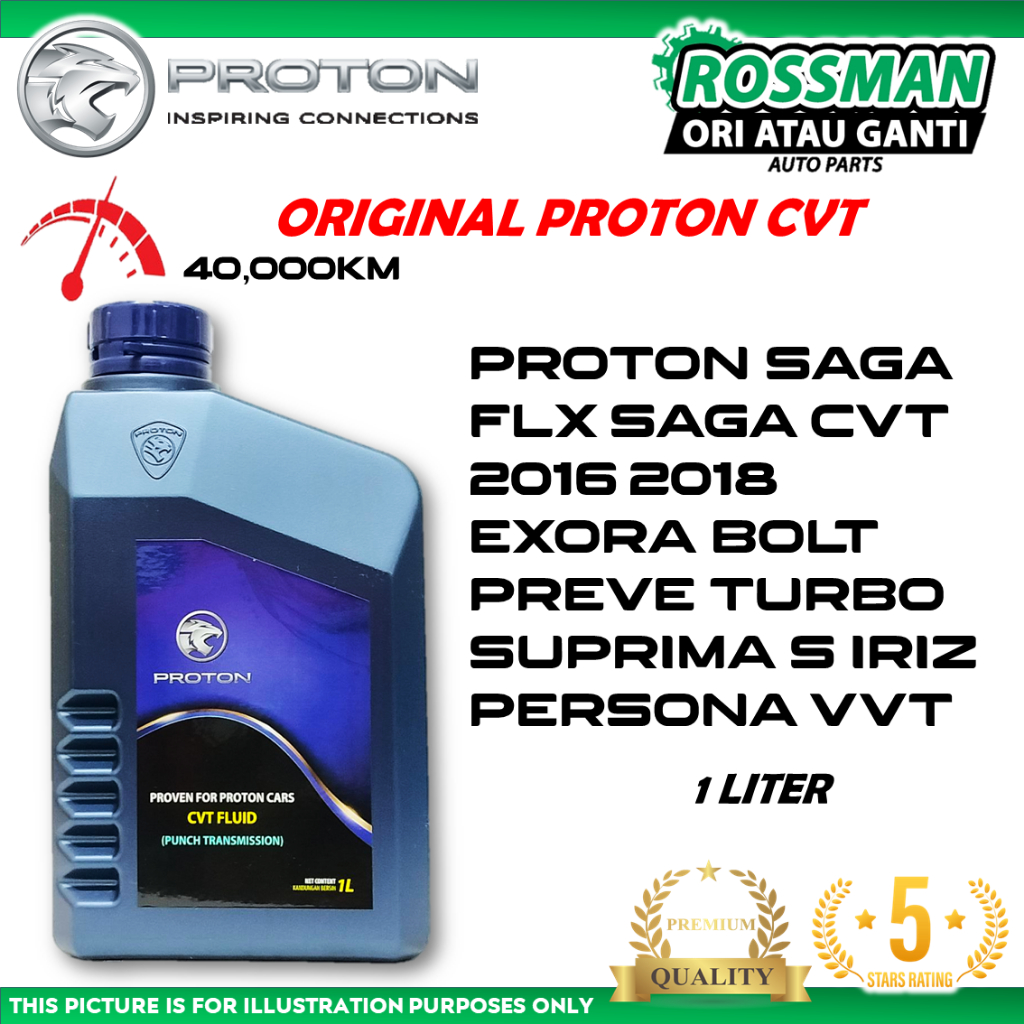 NEW Genuine Proton CVT Gear Oil 1L [Biru] Proton Saga FLX VVT 2016 ...