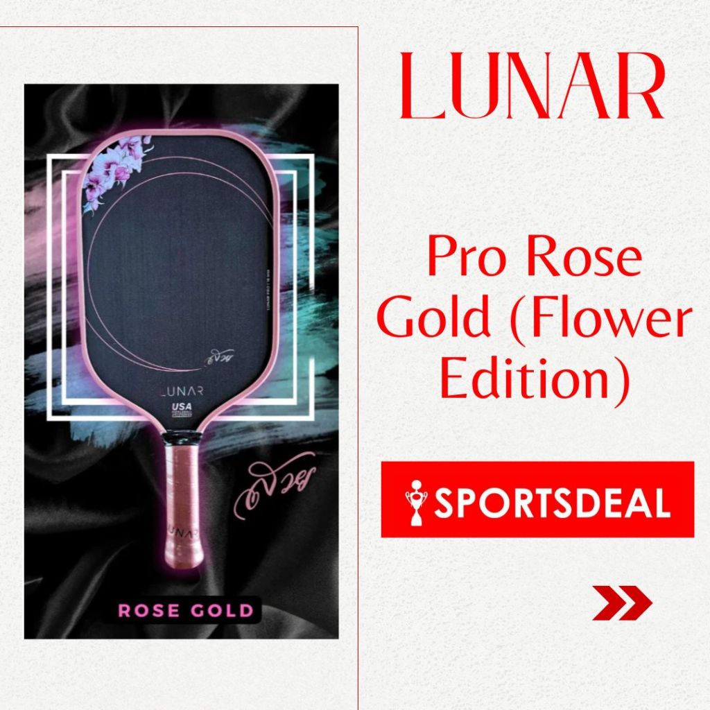 LUNAR PRO ROSE GOLD (FLOWER EDITION) Pickleball Paddle | Shopee Malaysia