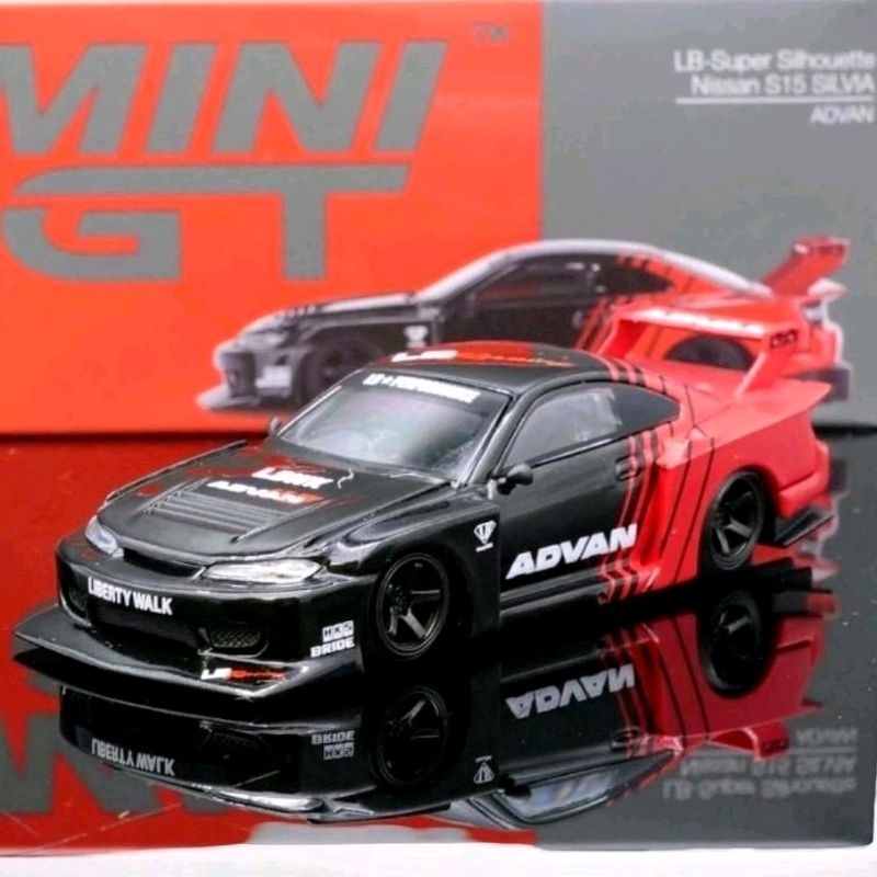 Mini GT LBWK LB Super Silhouette Nissan Silvia S15 ADVAN No 649 ...